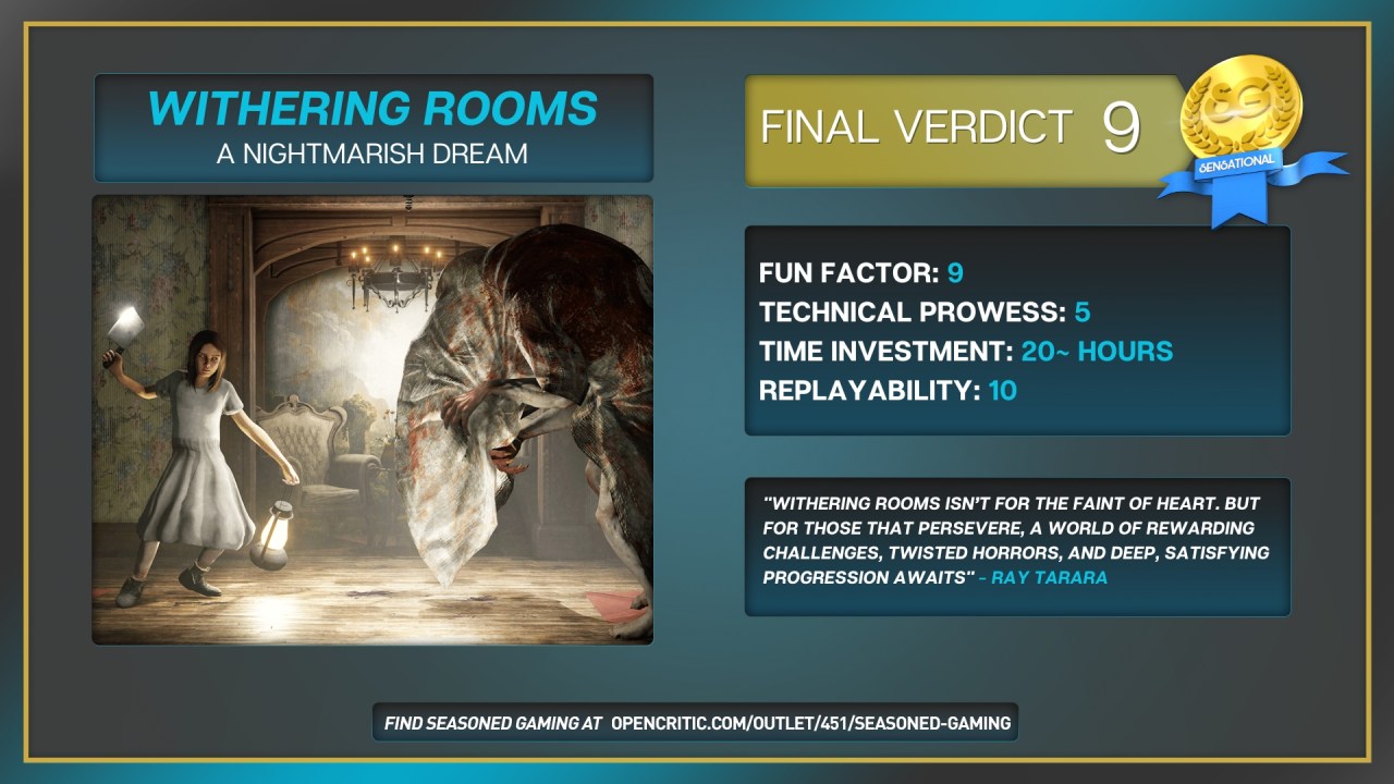 Review : Withering Rooms : A Nightmarish Dream : Seasoned Gaming